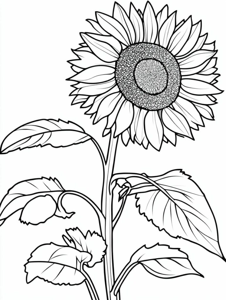 20+ halaman mewarnai bunga matahari gratis 🌻🎨 - Coloringpagesforkids.net