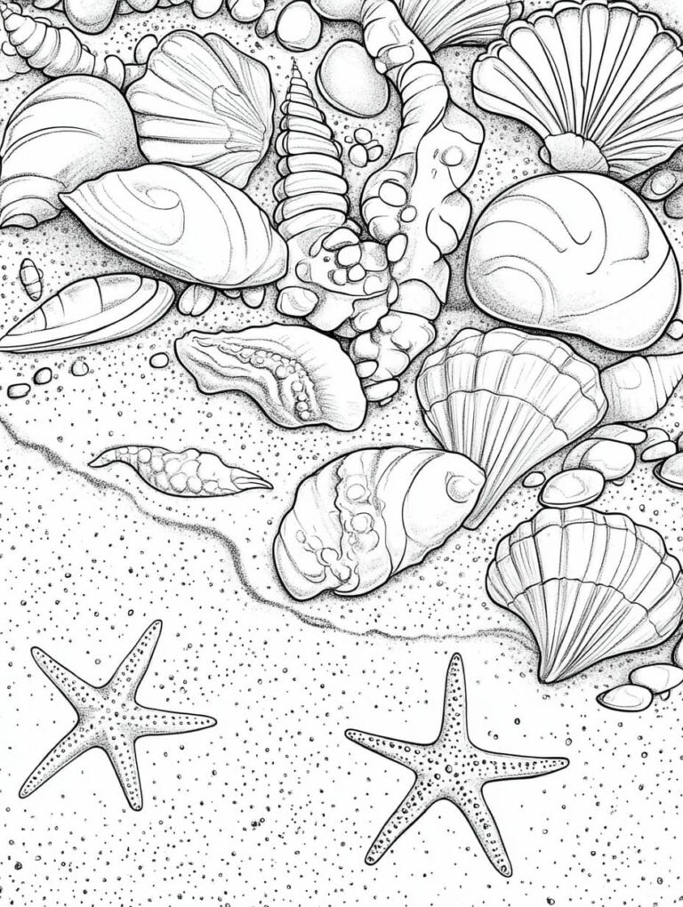 Amazing 30+ beach coloring pages for kids to try 🏖️🖍️ ...