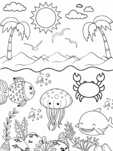 Top 20+ sea animals coloring pages for kids - Coloringpagesforkids.net
