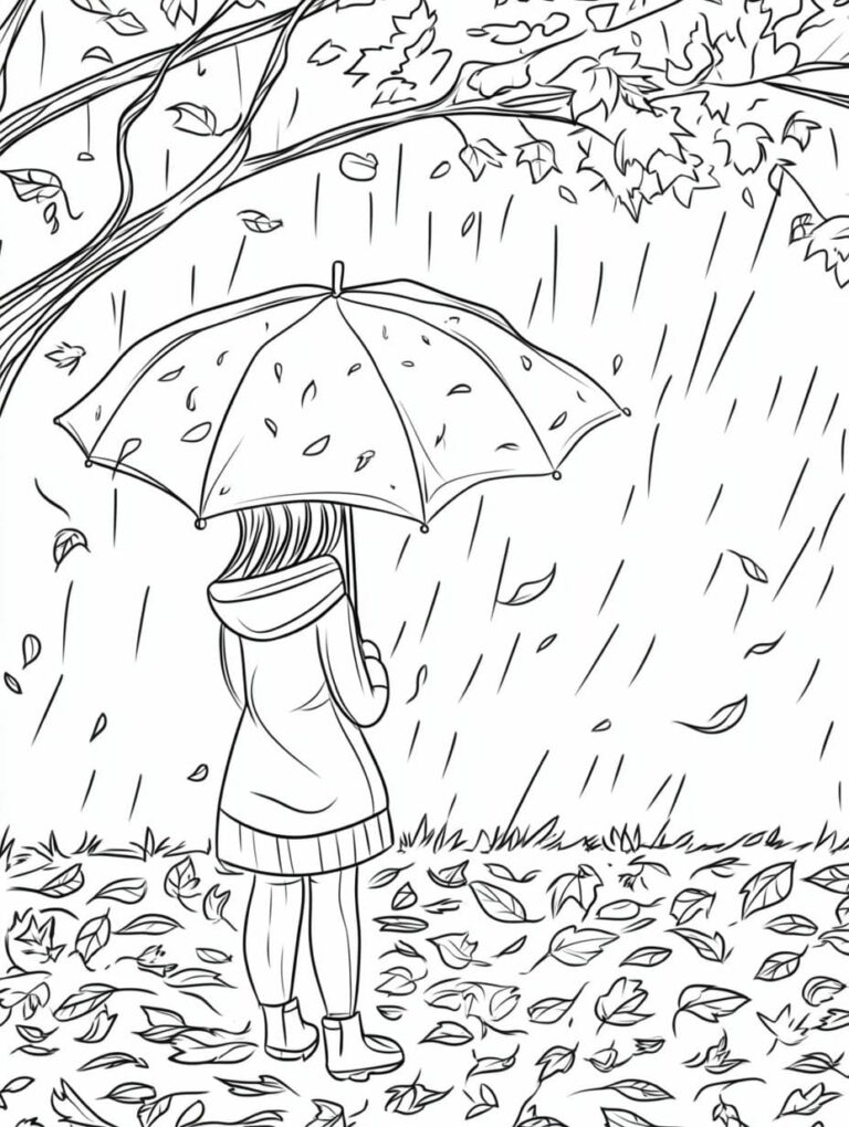 Cozy fall coloring pages for kids 🍂🎨 - Coloringpagesforkids.net
