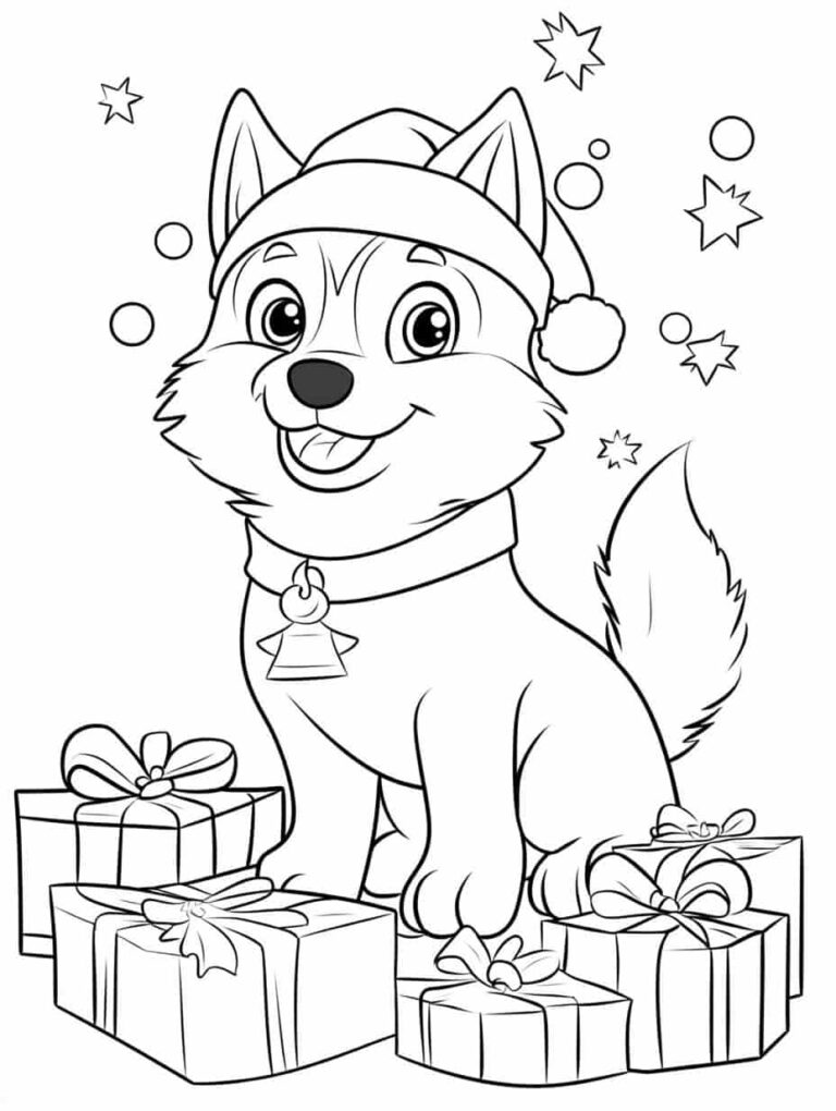 Collection of 30+ printable husky coloring pages - Coloringpagesforkids.net