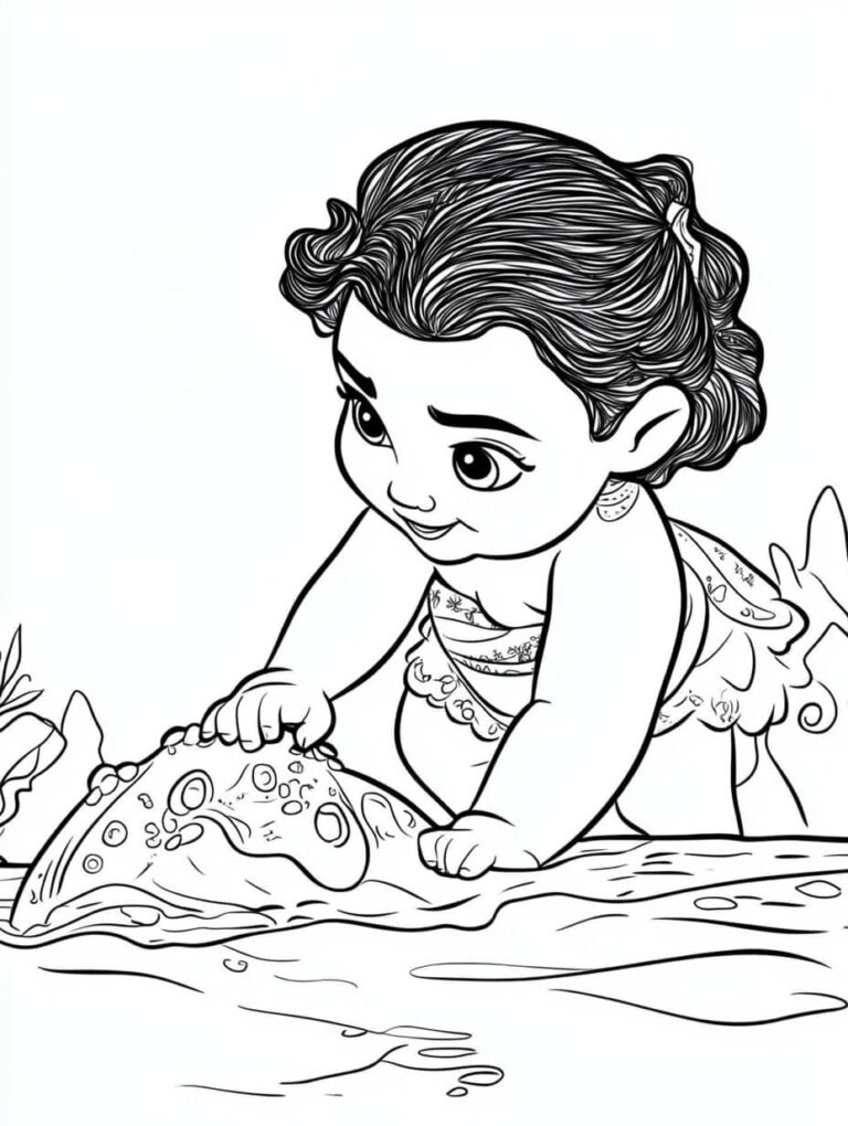 Top 40+ Moana coloring pages for kids 🌊🎨 - Coloringpagesforkids.net