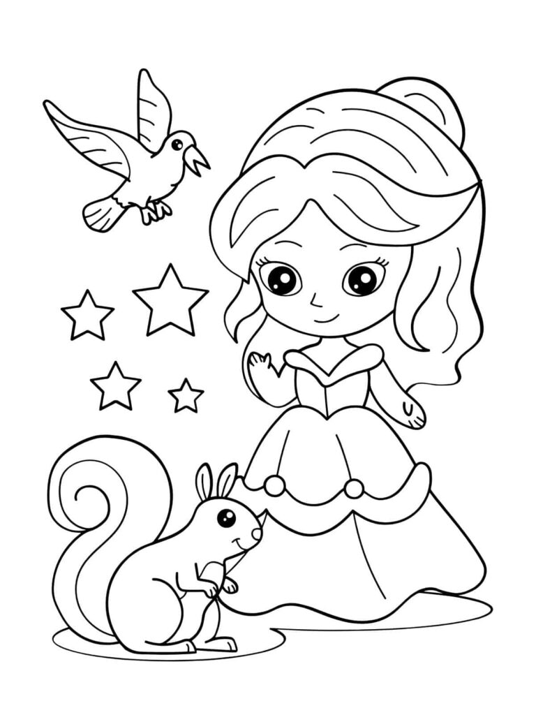 40+ Magical Princess Coloring Pages for Kids 👑🏰 - Coloringpagesforkids.net