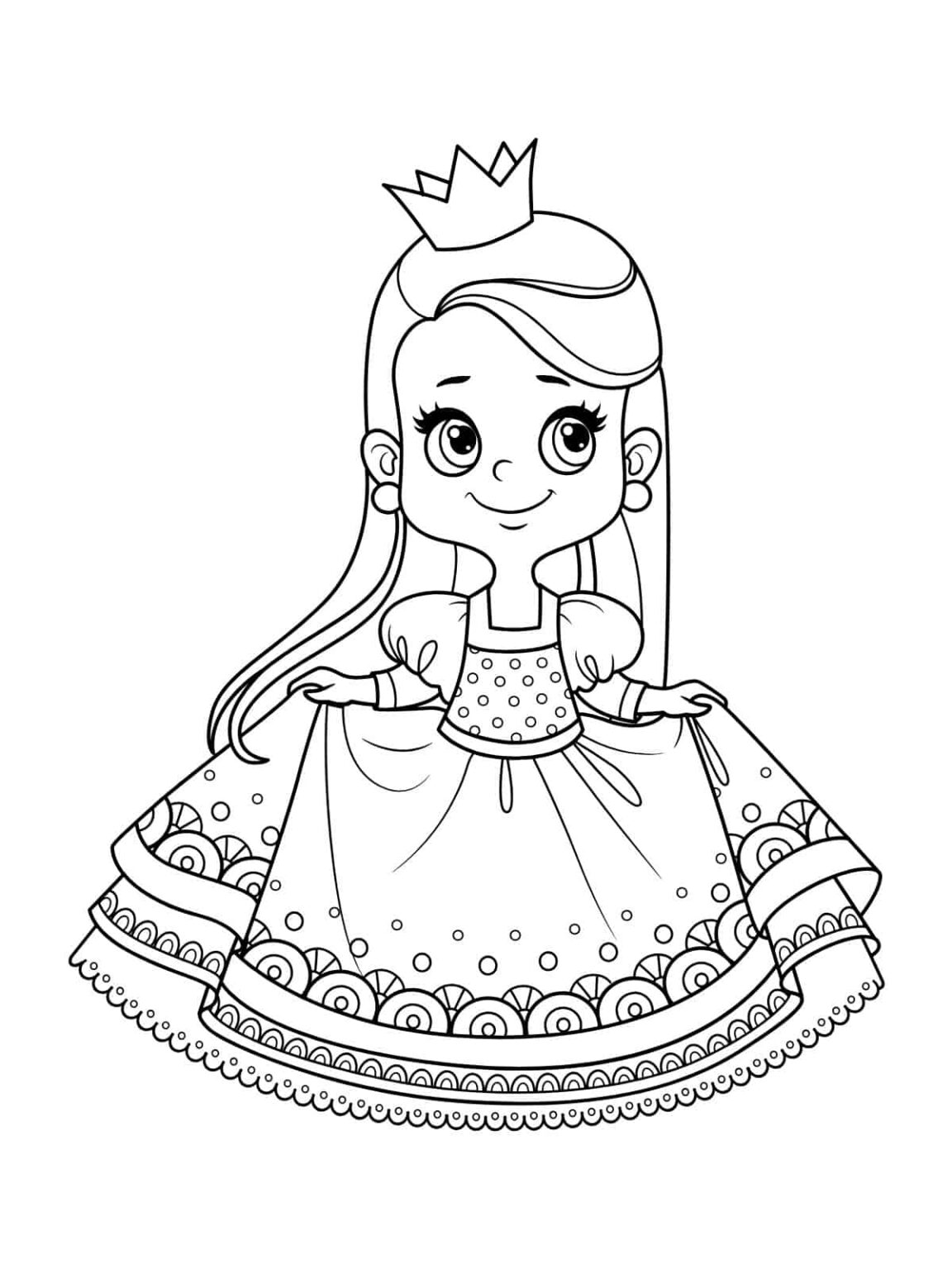 40+ pagine da colorare di principesse magiche per bambini 👑🏰 ...