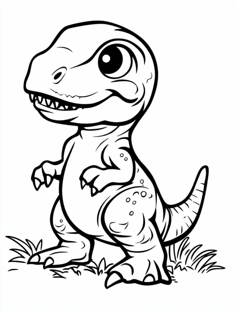 20+ pagine da colorare del dinosauro T-Rex - Coloringpagesforkids.net