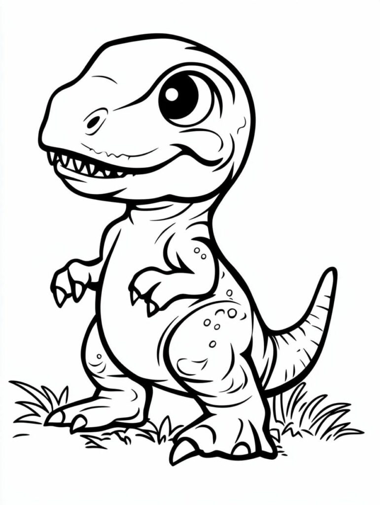 20+ T-Rex dinosaur coloring pages - Coloringpagesforkids.net