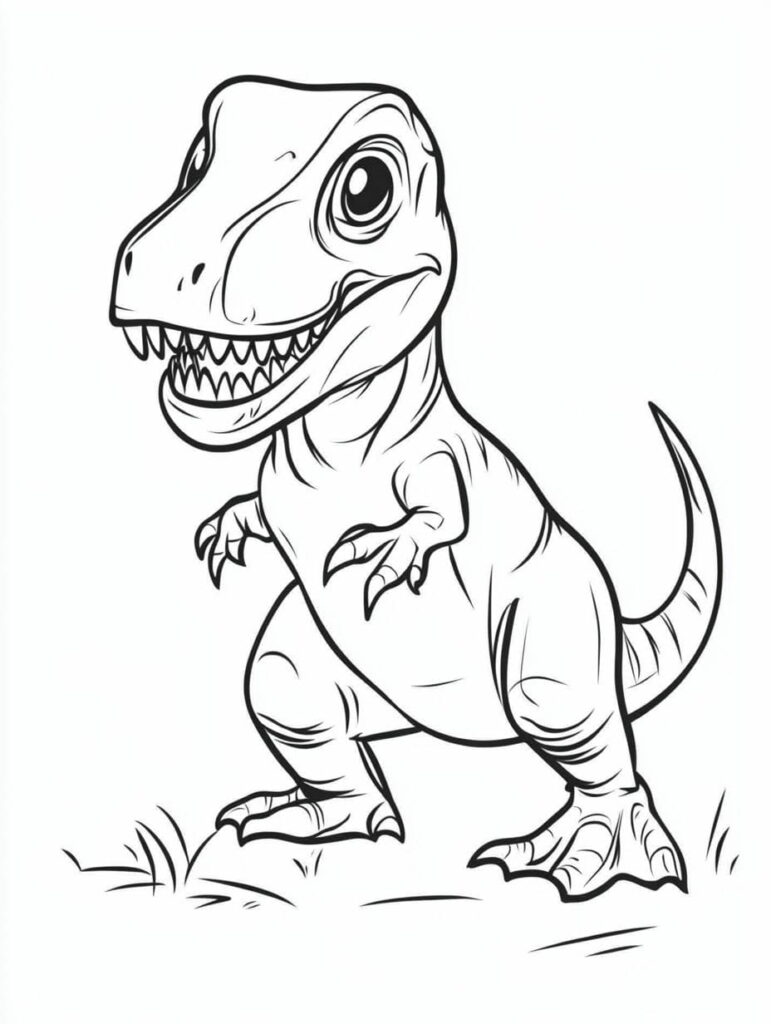 20+ T-Rex dinosaur coloring pages - Coloringpagesforkids.net