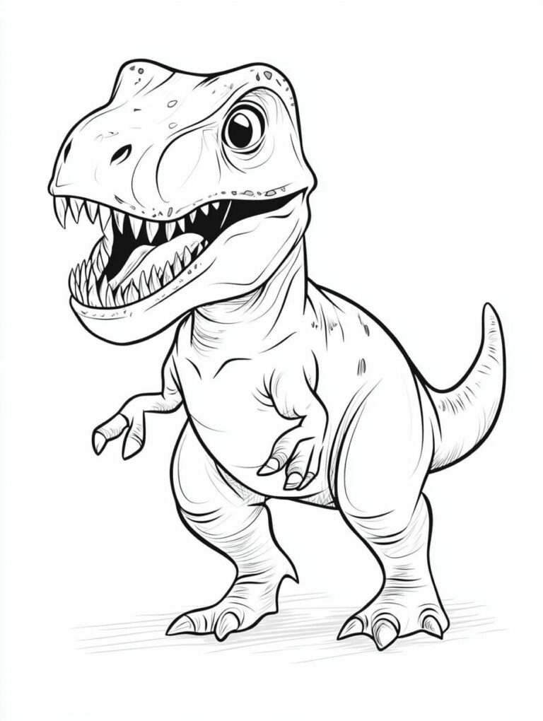 20+ T-Rex dinosaur coloring pages - Coloringpagesforkids.net