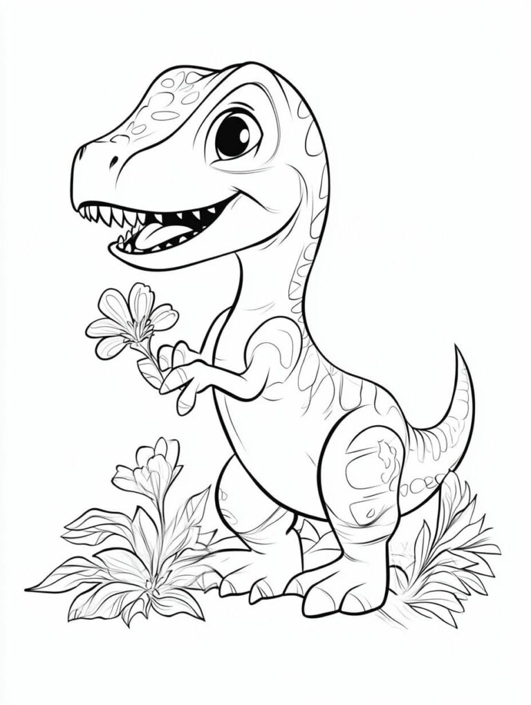 20+ T-Rex dinosaur coloring pages - Coloringpagesforkids.net