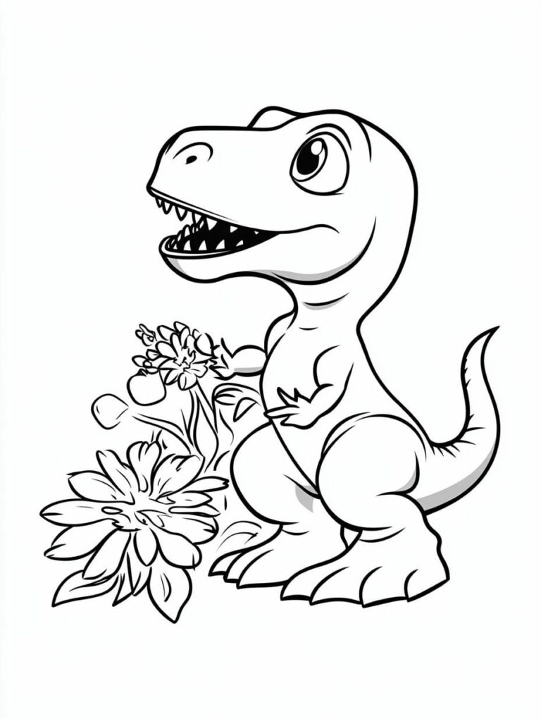 20+ T-Rex dinosaur coloring pages - Coloringpagesforkids.net