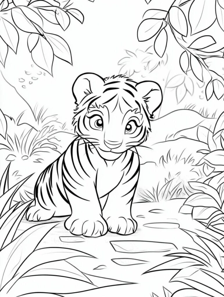 30+ wild jungle coloring pages for kids 🌴🎨 - Coloringpagesforkids.net