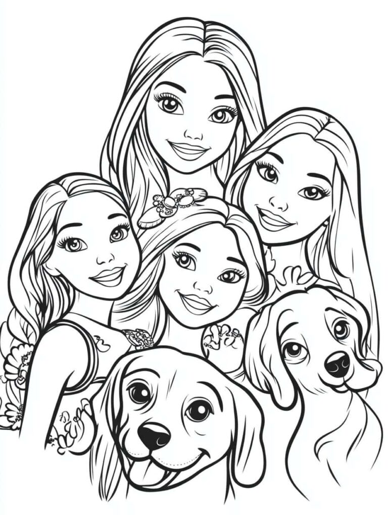 30 de pagini de colorat cu Barbie gratuite de imprimat 👸🎨 - Coloringpagesforkids.net