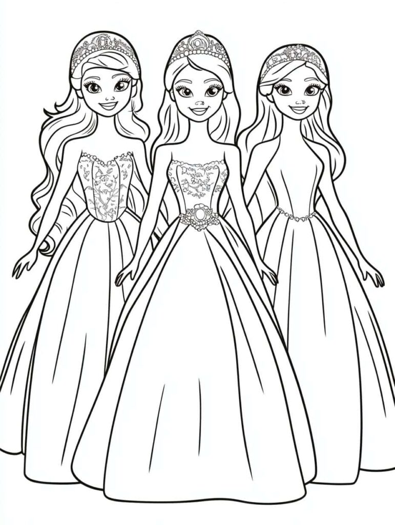 30 Free Printable Barbie Coloring Pages 👸🎨 - Coloringpagesforkids.net