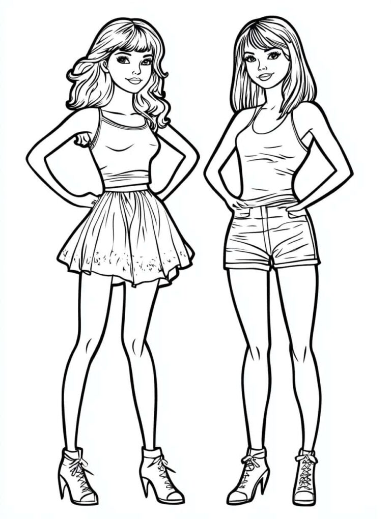 30 Ücretsiz Yazdırılabilir Barbie Boyama Sayfası 👸🎨 ...