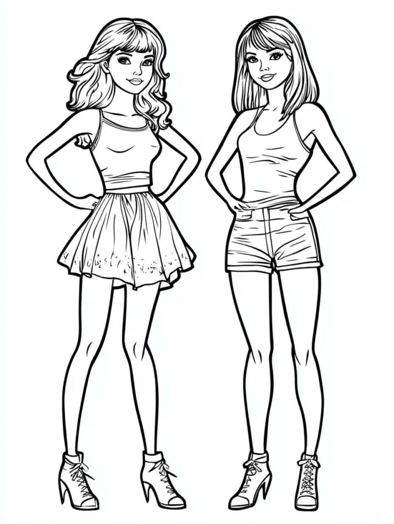 30 de pagini de colorat cu Barbie gratuite de imprimat 👸🎨 ...