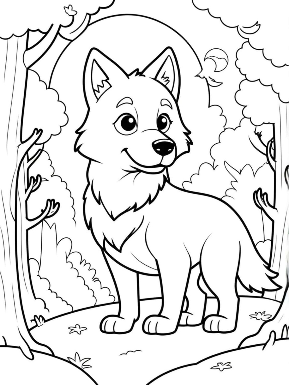Las mejores 30 páginas para colorear de lobos gratis para divertirte 🎨🐺 ...