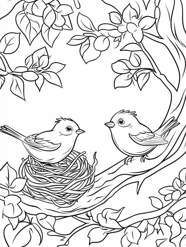 Brighten up with 30+ spring coloring pages 🌼🎨 - Coloringpagesforkids.net