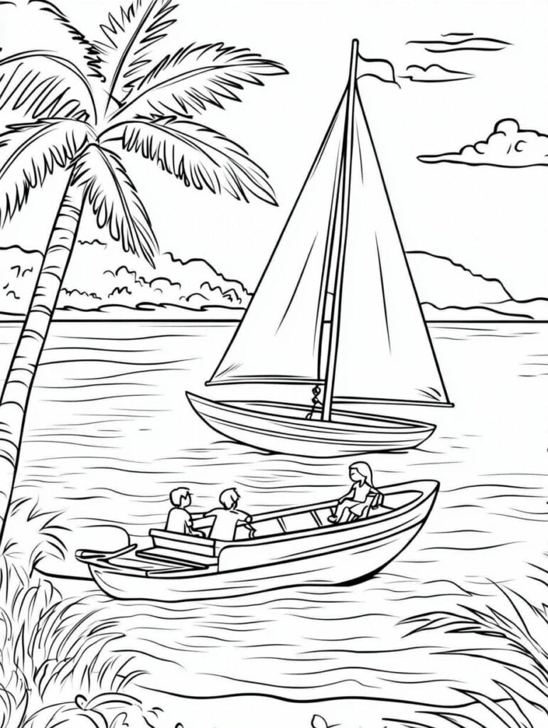 Amazing 30+ beach coloring pages for kids to try 🏖️🖍️ ...