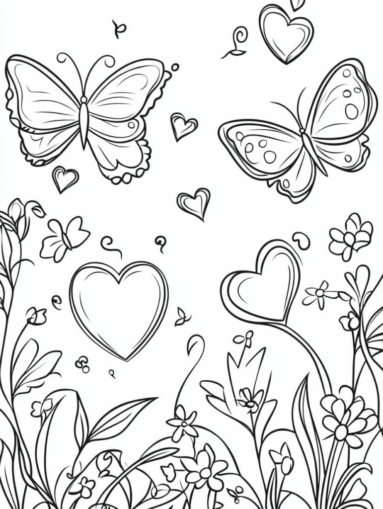 Top 40+ beautiful free butterfly coloring pages to download 🎨🦋 ...