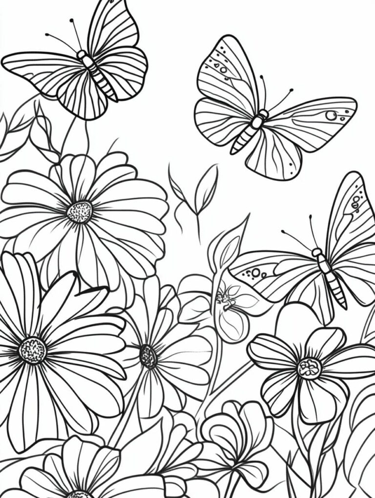 Top 40+ beautiful free butterfly coloring pages to download 🎨🦋 ...
