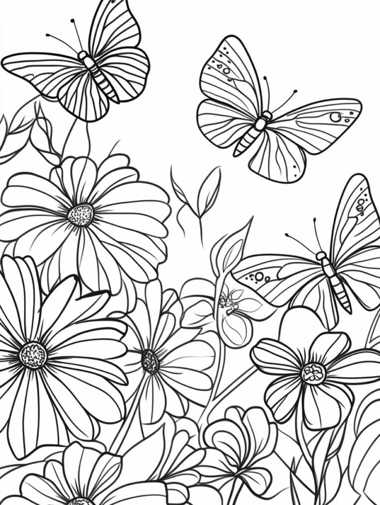 Top 40+ beautiful free butterfly coloring pages to download 🎨🦋 ...