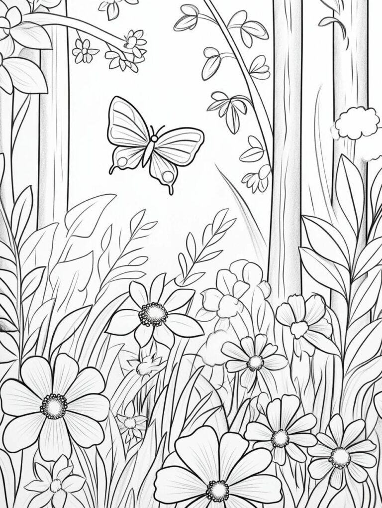 Top 40+ beautiful free butterfly coloring pages to download 🎨🦋 ...