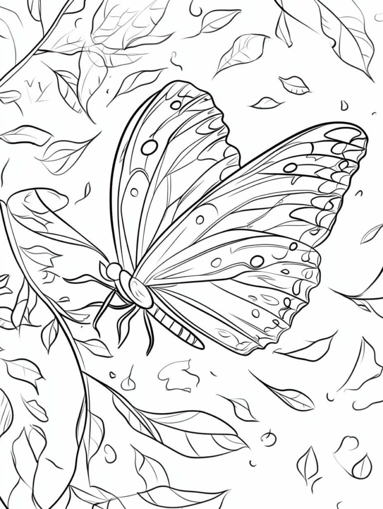 Top 40+ beautiful free butterfly coloring pages to download 🎨🦋 ...