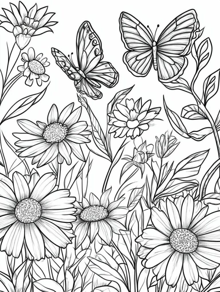 Top 40+ beautiful free butterfly coloring pages to download 🎨🦋 ...
