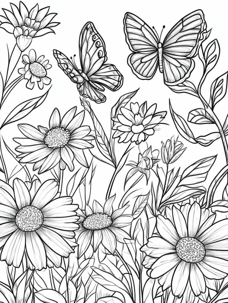 Top 40+ beautiful free butterfly coloring pages to download 🎨🦋 ...