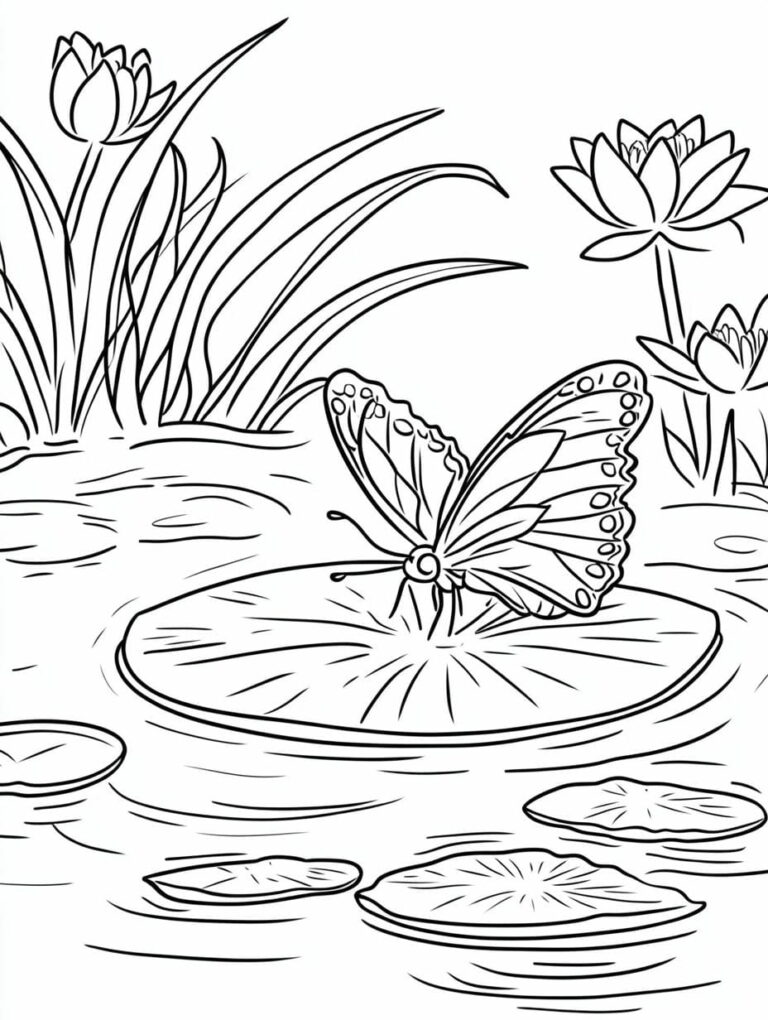 Las mejores 40+ hermosas páginas para colorear de mariposas gratis para ...