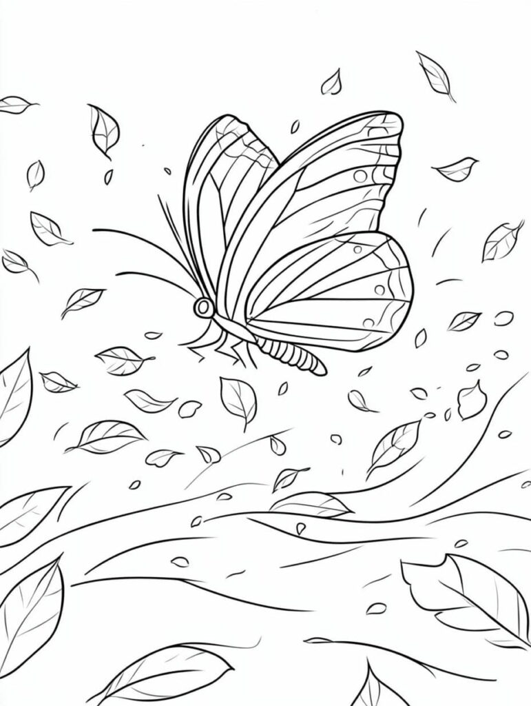 Top 40+ beautiful free butterfly coloring pages to download 🎨🦋 ...