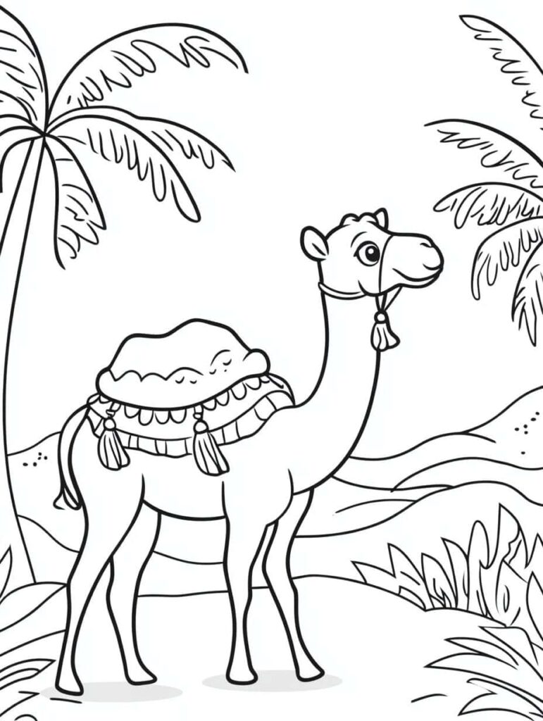 Vivid 20+ Desert Coloring Pages for Kids 🏜️🎨 - Coloringpagesforkids.net