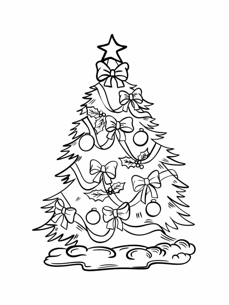 Delightful 40+ Christmas Tree Coloring Pages for Kids ...