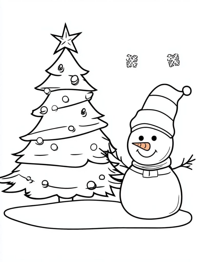 Delightful 40+ Christmas Tree Coloring Pages for Kids ...