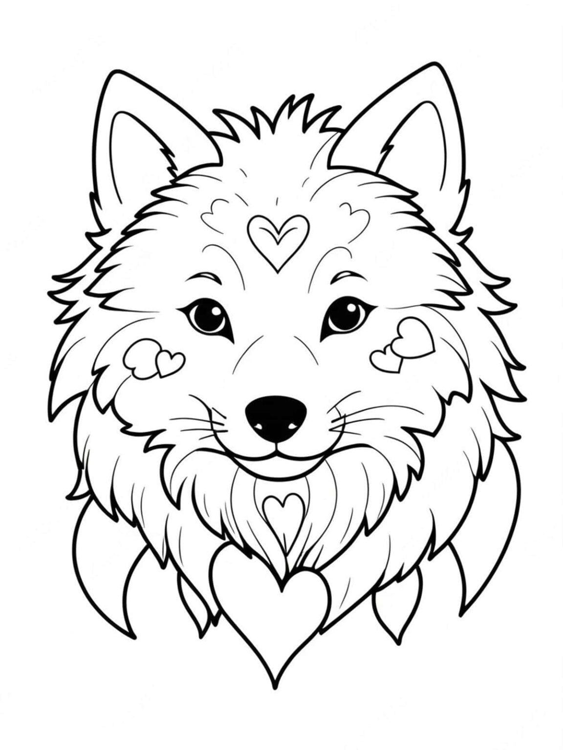 Mais de 30 páginas para colorir de lobos grátis para se divertir 🎨🐺 ...