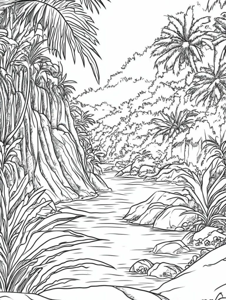 30+ wild jungle coloring pages for kids 🌴🎨 - Coloringpagesforkids.net