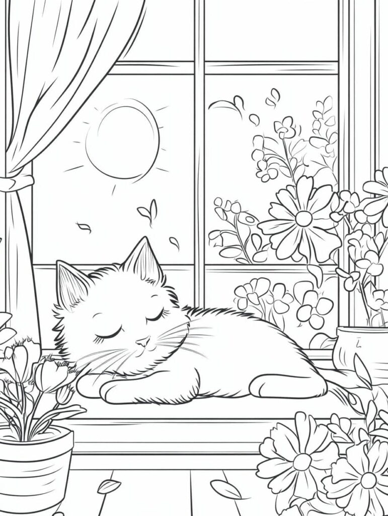 Best 50+ Free Printable Cat Coloring Pages For Kids 🐱🎨 ...