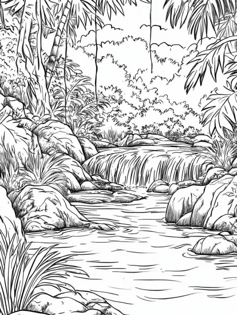 30+ wild jungle coloring pages for kids 🌴🎨 - Coloringpagesforkids.net