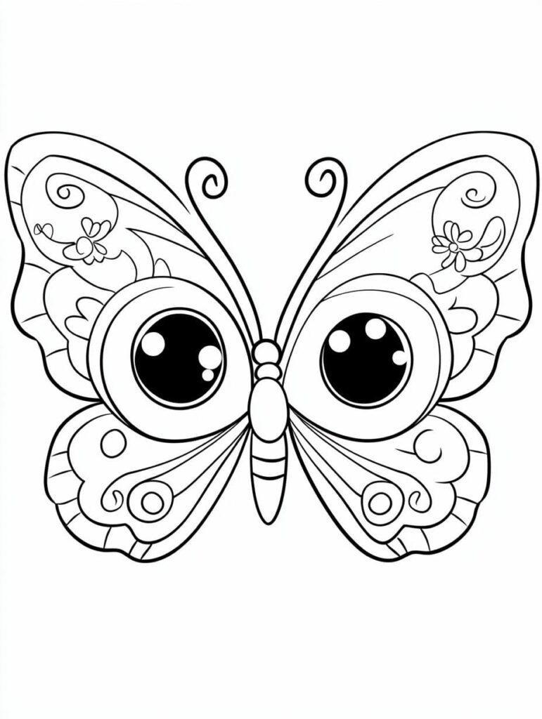 Top 40+ beautiful free butterfly coloring pages to download 🎨🦋 ...
