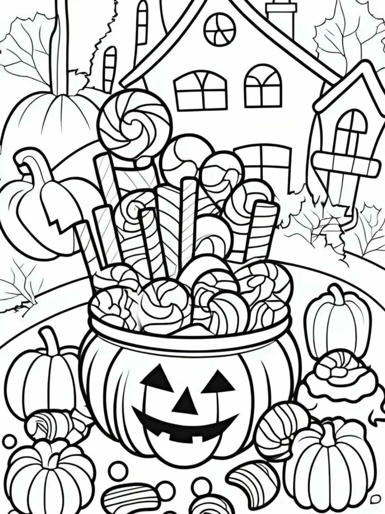 List of 70+ Free Halloween Coloring Pages For Kids 👻🎃 ...