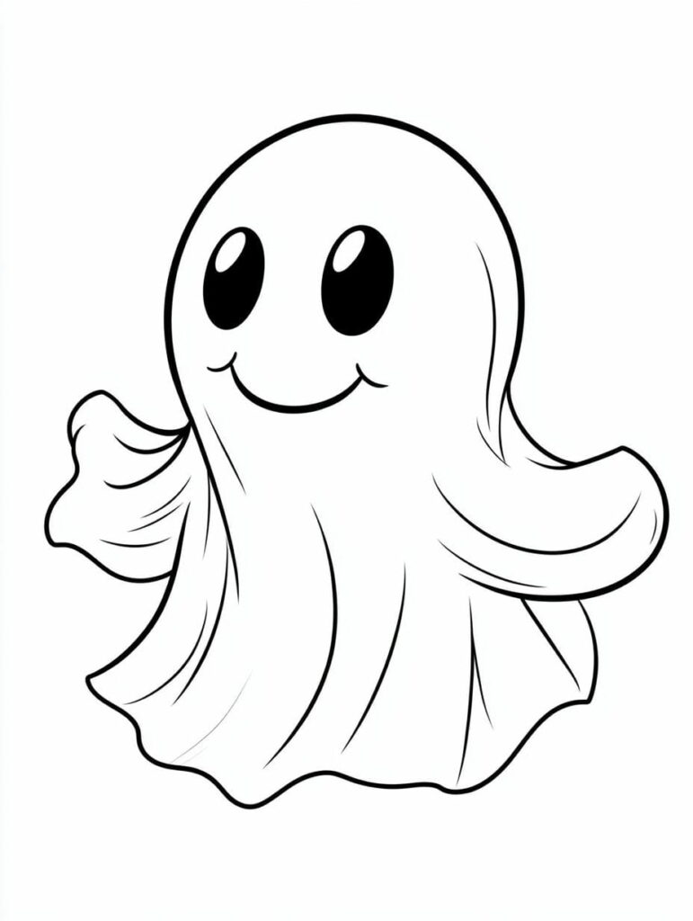 Best ghost coloring pages for halloween to print and enjoy ...