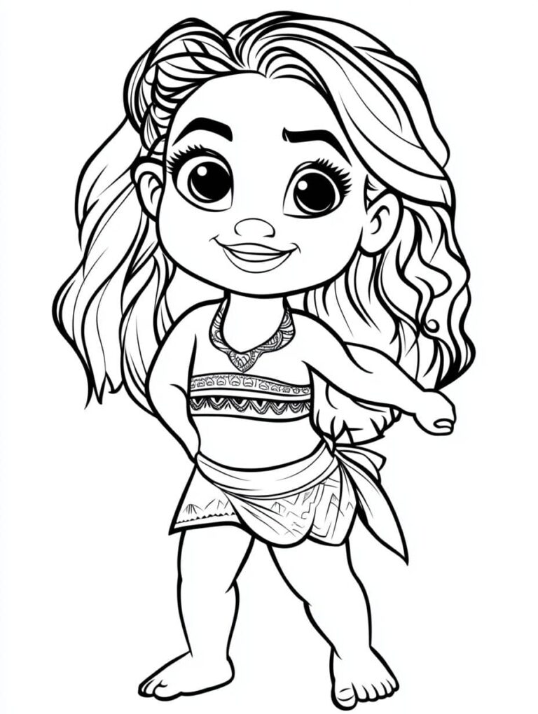 Top 40+ Moana coloring pages for kids 🌊🎨 - Coloringpagesforkids.net