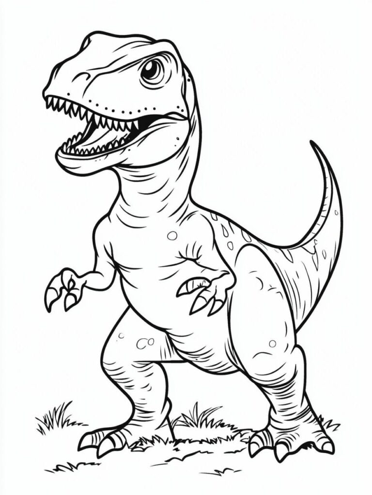 20+ T-Rex dinosaur coloring pages - Coloringpagesforkids.net