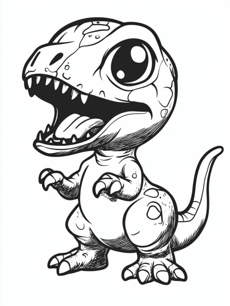 20+ T-Rex dinosaur coloring pages - Coloringpagesforkids.net