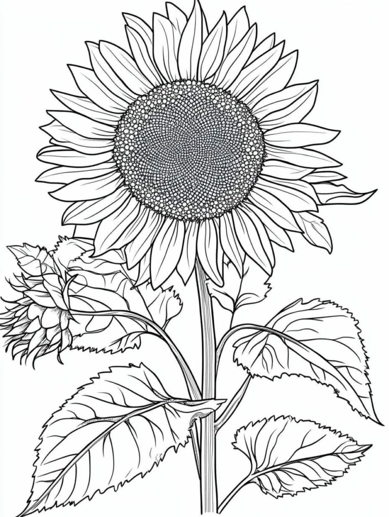 20+ gratis zonnebloem kleurplaten 🌻🎨 - Coloringpagesforkids.net