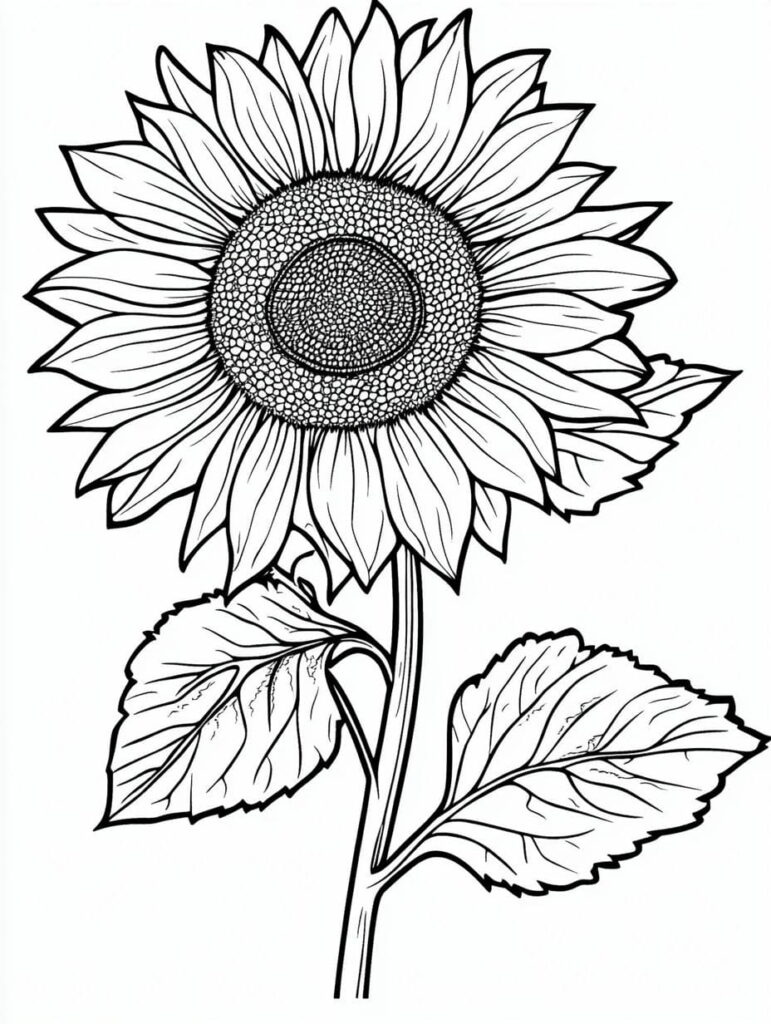 20+ free sunflower coloring pages 🌻🎨 - Coloringpagesforkids.net