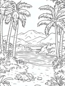 Vivid 20+ Desert Coloring Pages for Kids 🏜️🎨 - Coloringpagesforkids.net