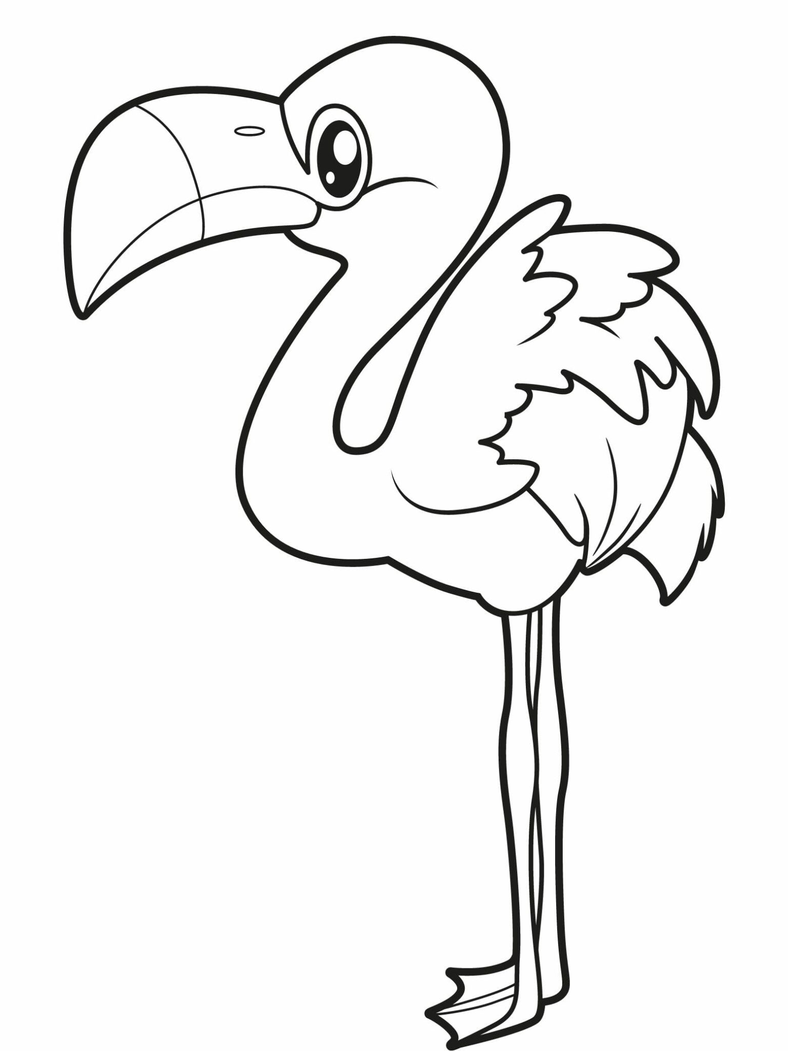 30+ free flamingo coloring pages for kids - Coloringpagesforkids.net