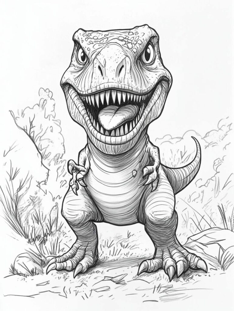 20+ T-Rex dinosaur coloring pages - Coloringpagesforkids.net