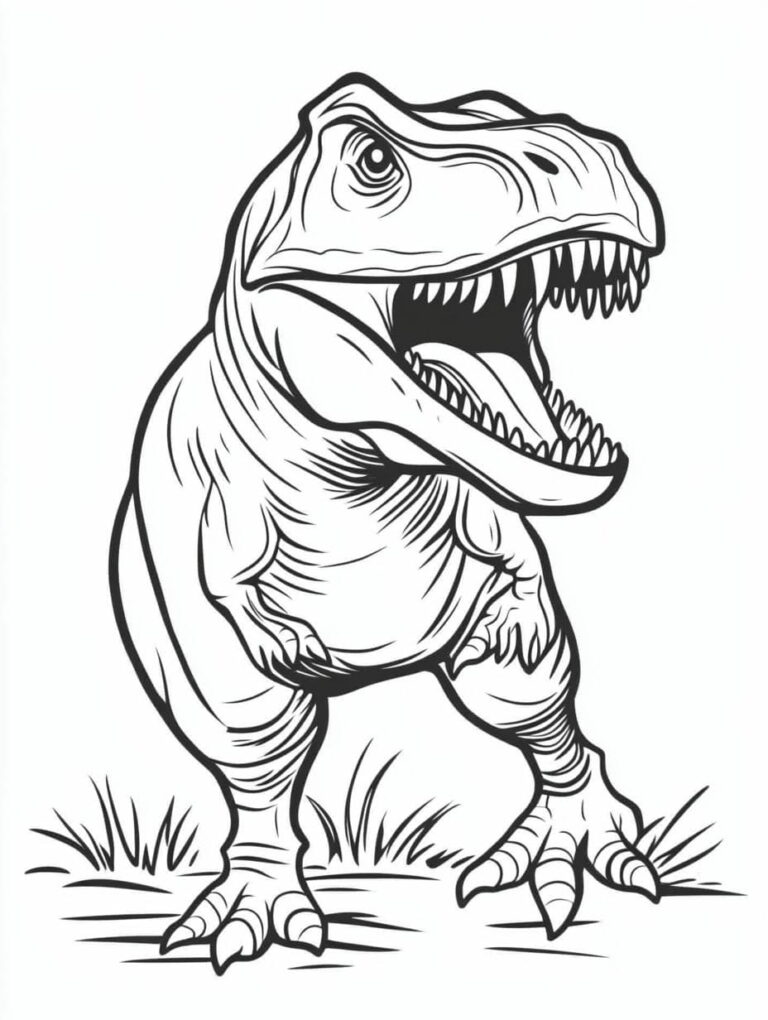 20+ T-Rex dinosaur coloring pages - Coloringpagesforkids.net
